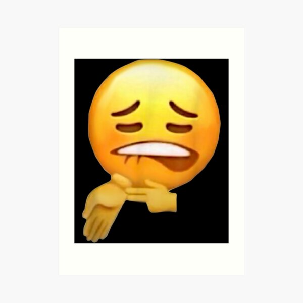 Lámina artística «Sheesh Face Meme mordiendo el labio y señalando el ...