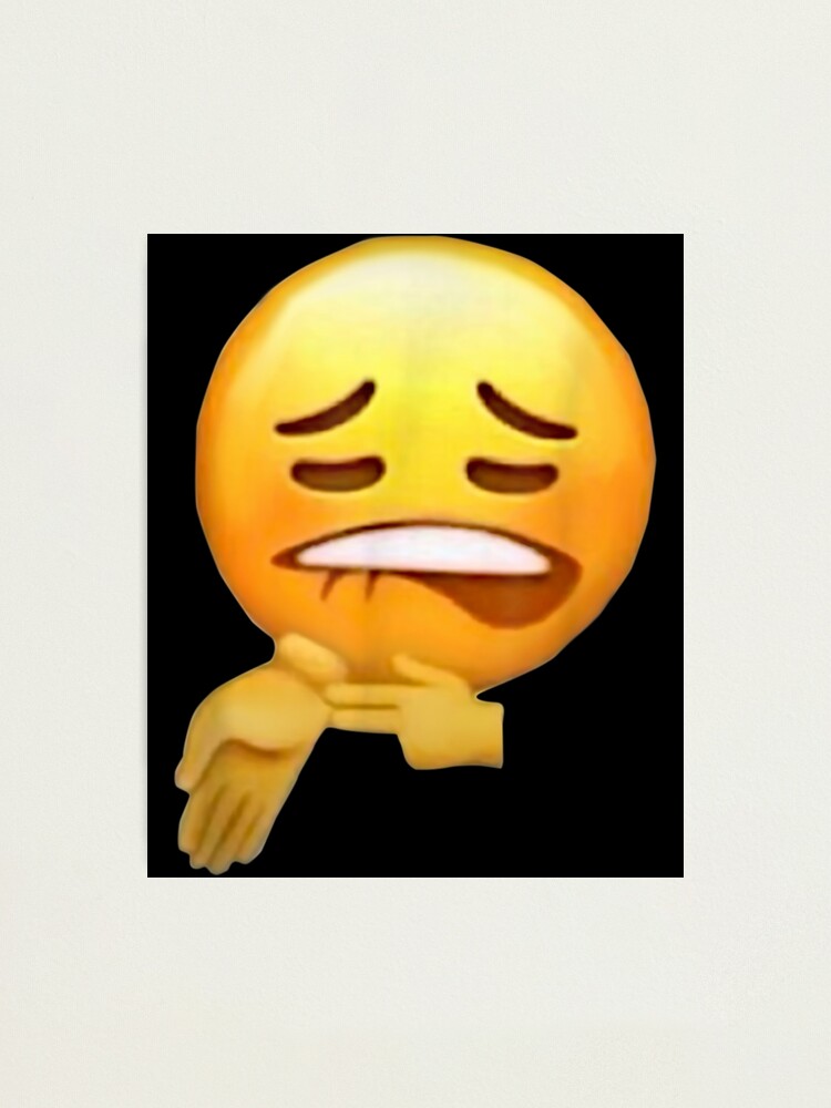 Lámina fotográfica «Sheesh Face Meme mordiendo el labio y señalando el ...