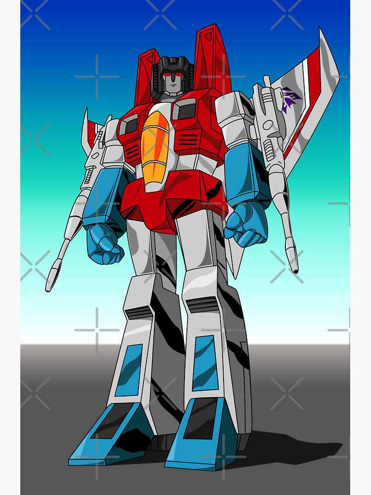 "Starscream illustration" Sticker by djspacegr | Redbubble