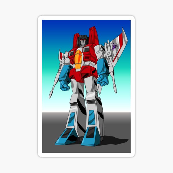 "Starscream illustration" Sticker by djspacegr | Redbubble