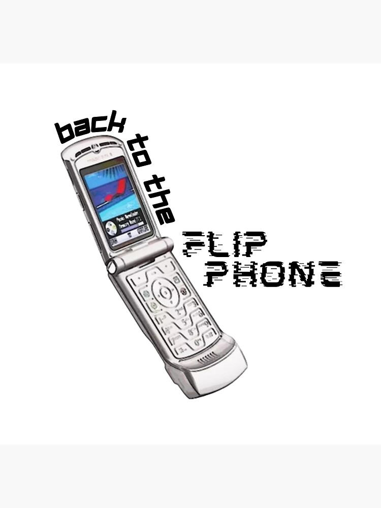 "Back to the Flip Phone y2k RAZR" Poster for Sale by glossy00s | Redbubble
