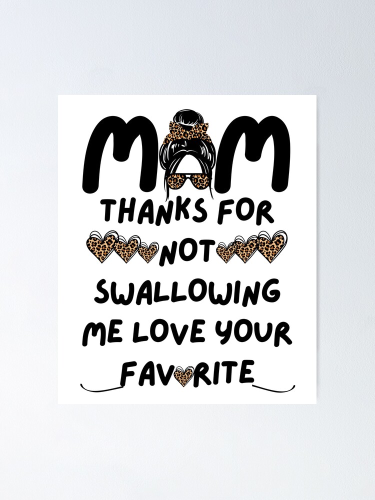 Poster « Maman léopard merci de ne pas m'avoir avalé aime ton dessin ... Poster « Maman léopard merci de ne pas m'avoir avalé aime ton dessin ...