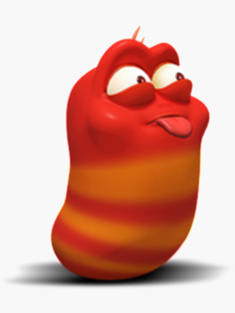 "character lava red " Sticker for Sale by MyDoodShop | Redbubble