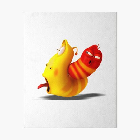 "character lava red and yellow " Art Board Print by MyDoodShop | Redbubble