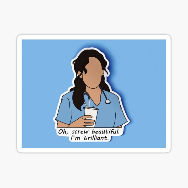 "Christina Yang / greys " Sticker by MerchNetflixx | Redbubble