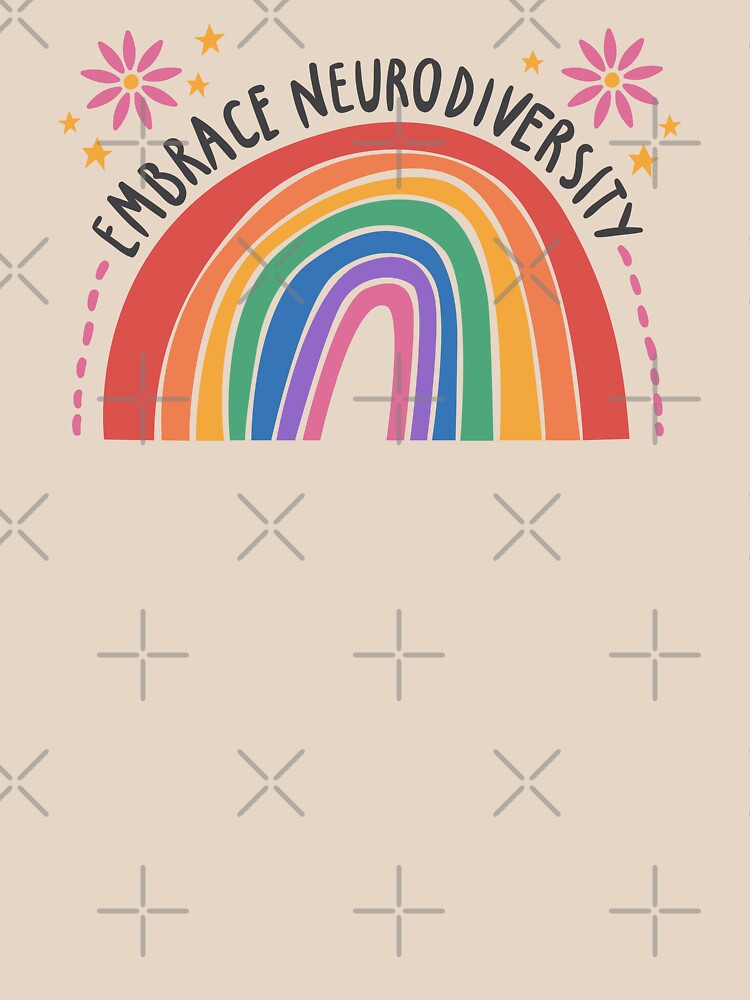 Embrace neurodiversity (rainbow) - Autism and adhd awareness T-Shirt ...