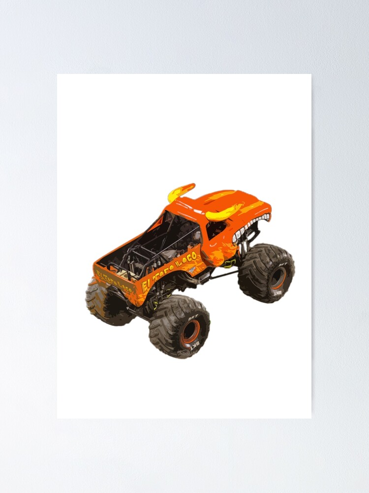 "El Toro Loco - Monster Truck" Poster for Sale by KingFloki | Redbubble
