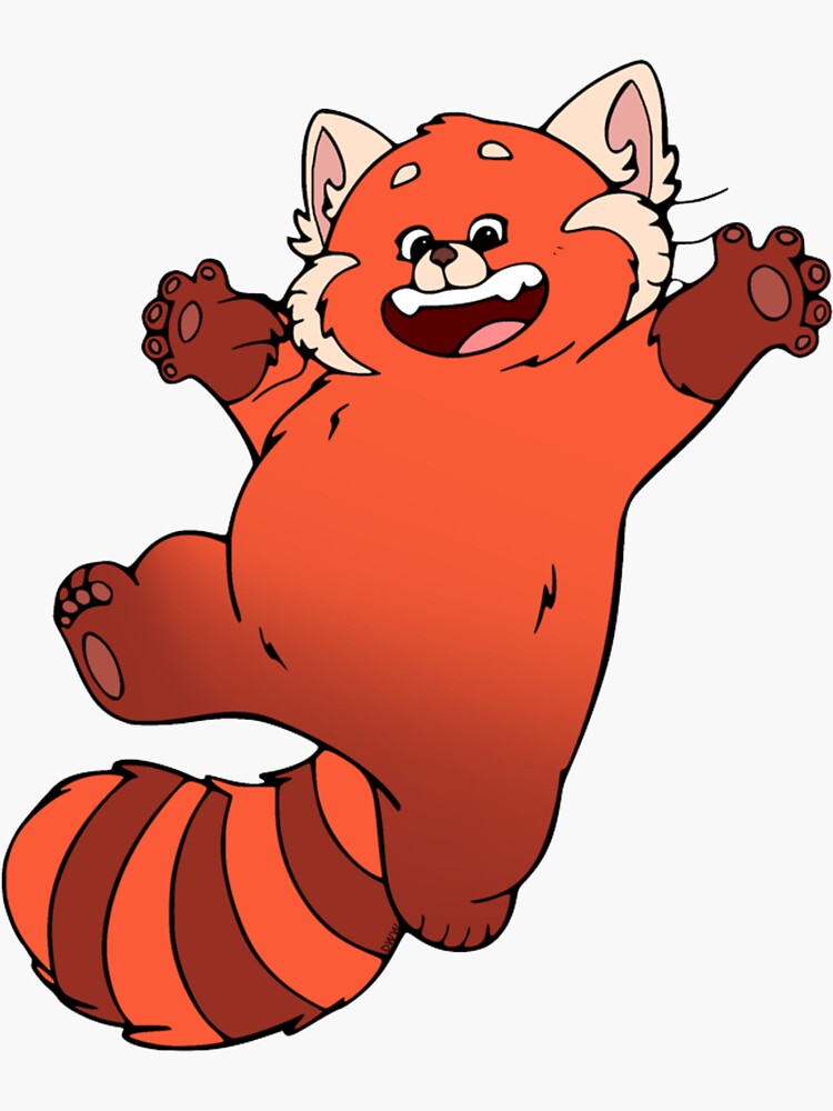 "Turning red products!" Sticker for Sale by Designer Doco | Redbubble