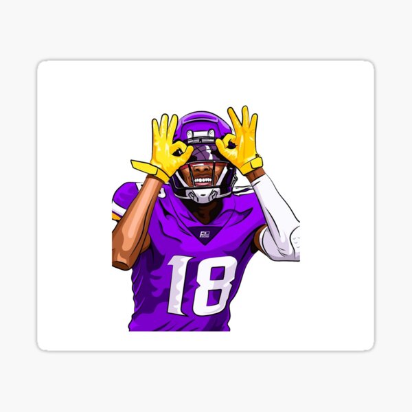 "justin jefferson" Sticker by parutankeju68 | Redbubble