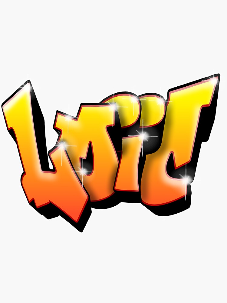 "Graffiti Loic" Sticker by BlachGallery | Redbubble