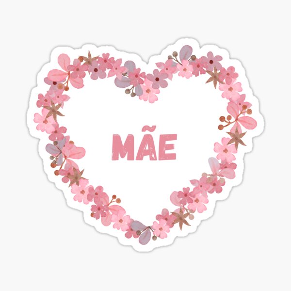 "MÃE" Sticker by IsaCria | Redbubble