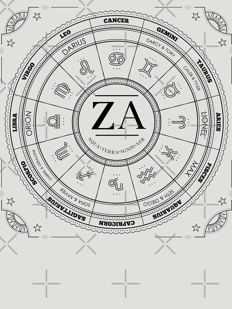 "Zodiac Academy Inspired Astrology Circle" T-shirt for Sale by ...