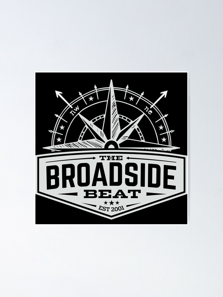 "Broadside Beat Solid Logo" Poster for Sale by bluerogue | Redbubble
