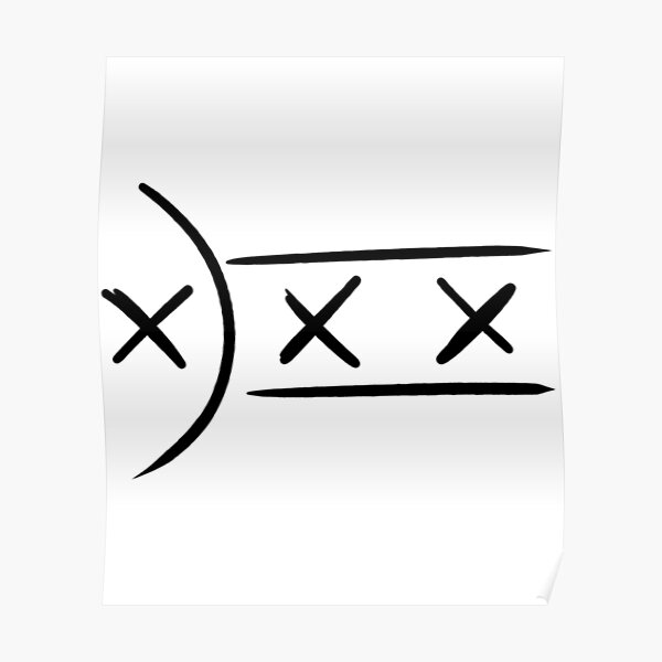 "Stylized L_Manberg Flag (black version)" Poster for Sale by JamieMiran ...