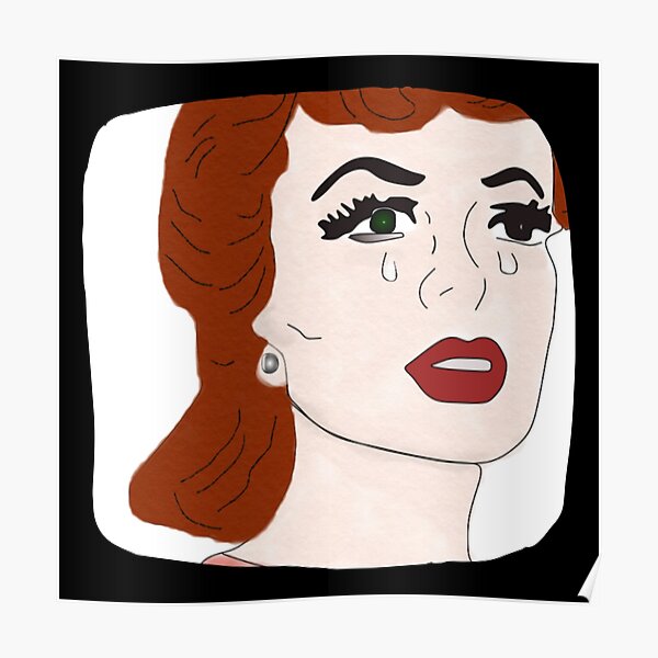 "Crying Woman - Vintage Comics" Poster for Sale by Comicsorama | Redbubble