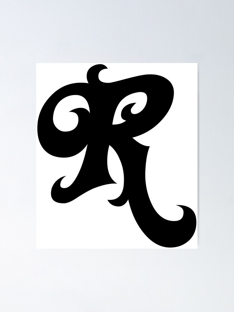 "decoration Letter R " Poster for Sale by soufyane-shop | Redbubble
