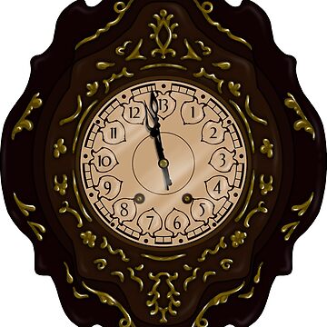 "13th Hour" Clock for Sale by thedustyphoenix | Redbubble