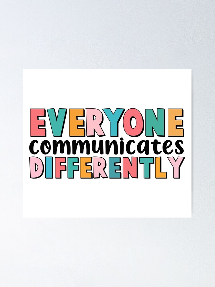 "Everyone Communicates Differently Autism Awareness, Equality ...