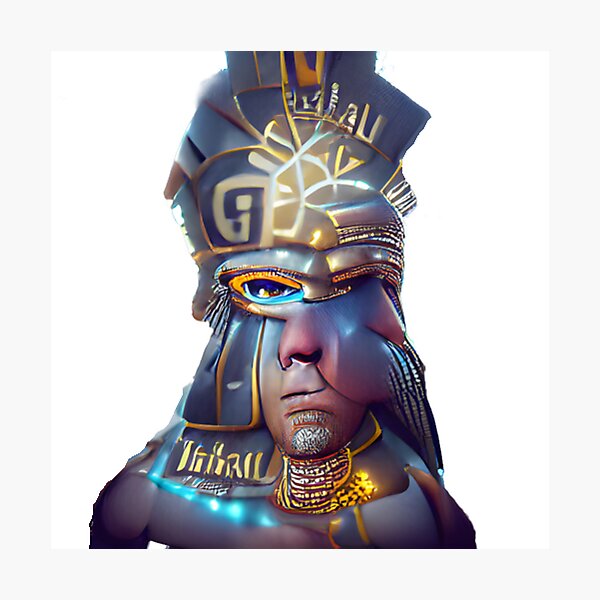 "75 - character, profile - AI generated digital artwork - Divine alien ...