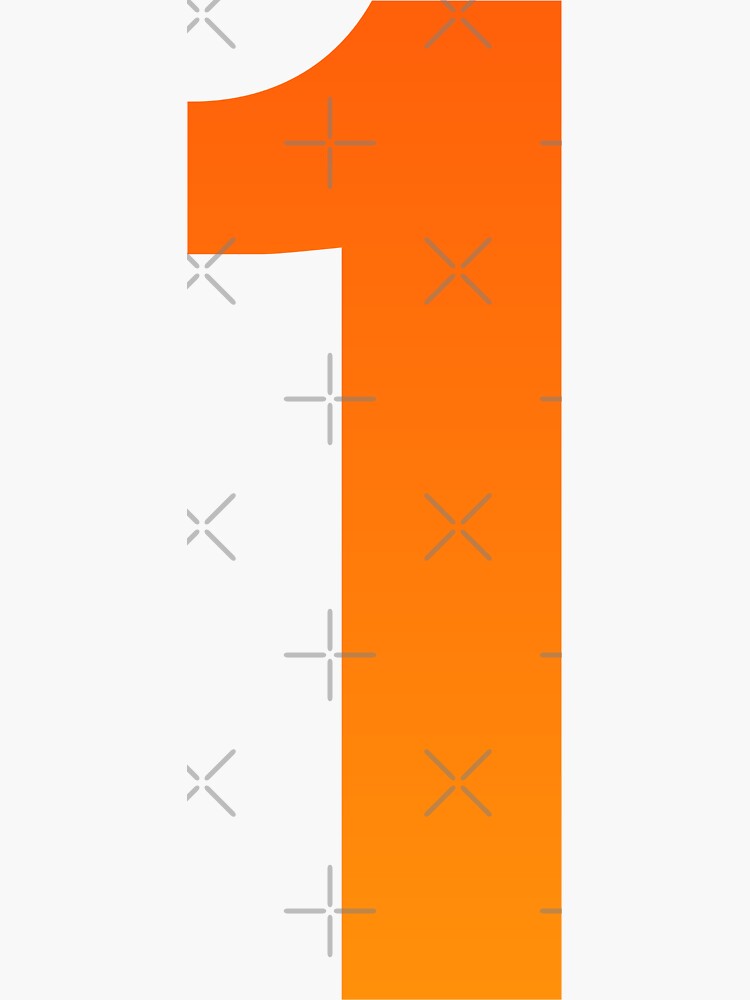 "Sports Team Number One 1" Sticker by Nenicute | Redbubble