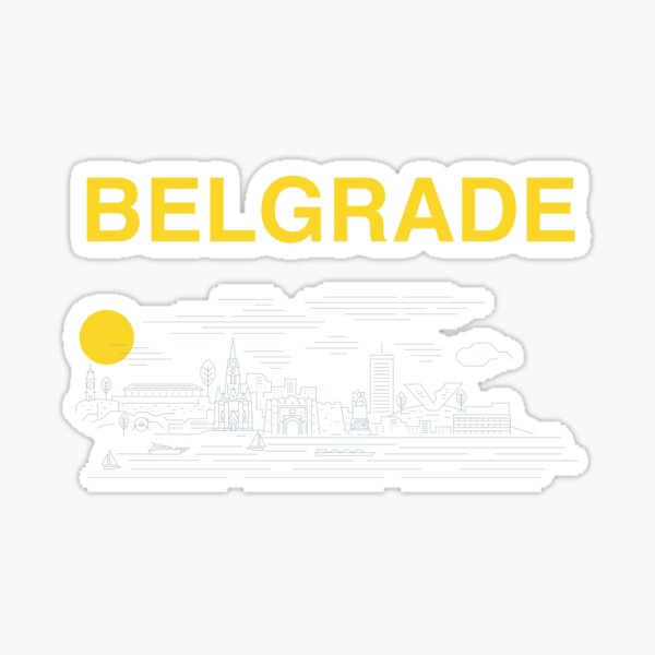 "Belgrade" Sticker by Random-BGD | Redbubble