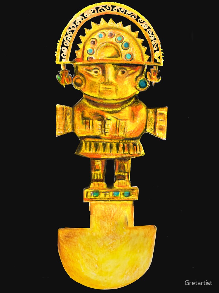 Camiseta esencial con la obra «Tumi Peruano en Lápices de Colores » de Gretartist | Redbubble