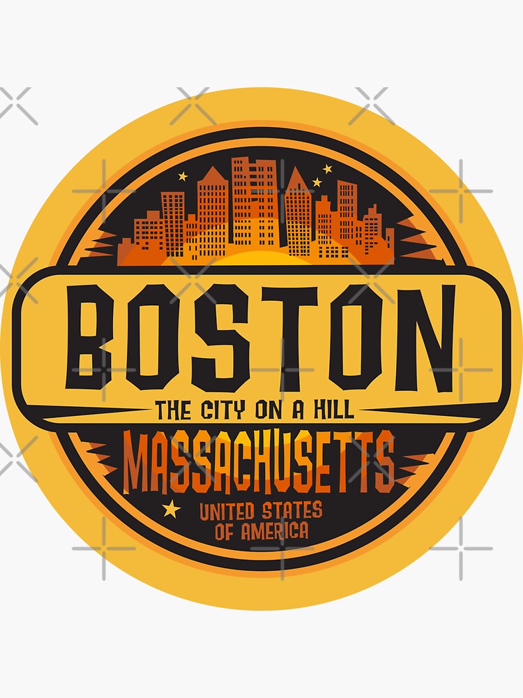 "Boston, Massachusetts" Sticker for Sale by studio838 | Redbubble