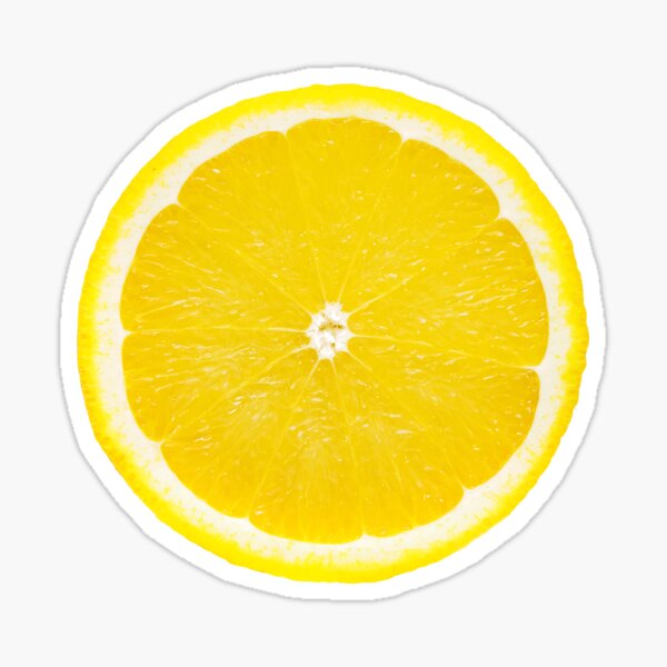"Isolated lemon slice" Sticker by wdnetstudio | Redbubble