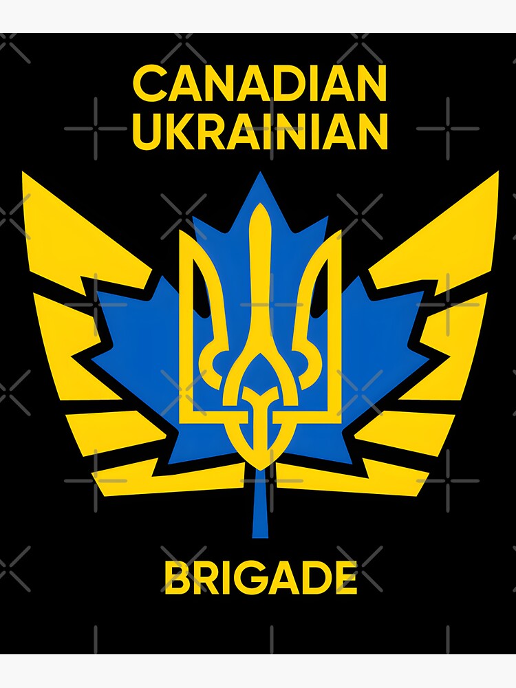 "Canadian Ukrainian Brigade" Sticker by Pacino44 | Redbubble