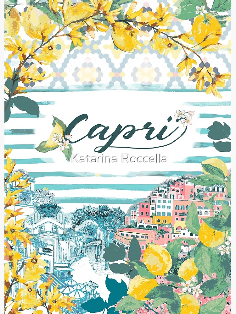 "Capri poster" Poster for Sale by katarinaroccell | Redbubble