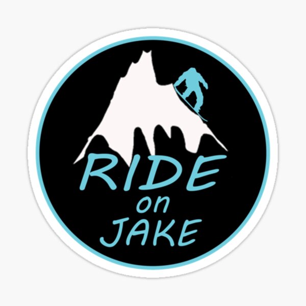 "Ride on Jake Active " Sticker by AndrewCarmo | Redbubble