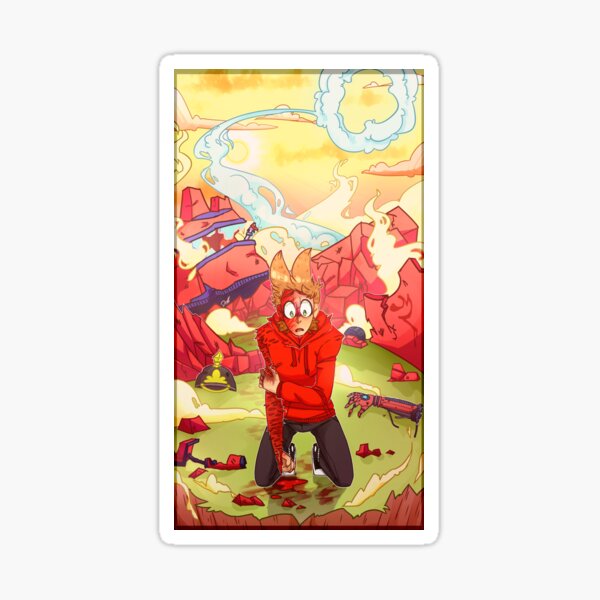 "The End - Eddsworld Tord" Sticker by DioneArtworks | Redbubble
