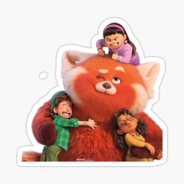 "turning red" Sticker for Sale by metaprint01 | Redbubble