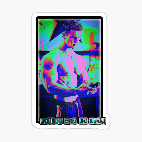 "Hottie wit da body Vaporwave (Black)" Sticker for Sale by Nickphillips ...