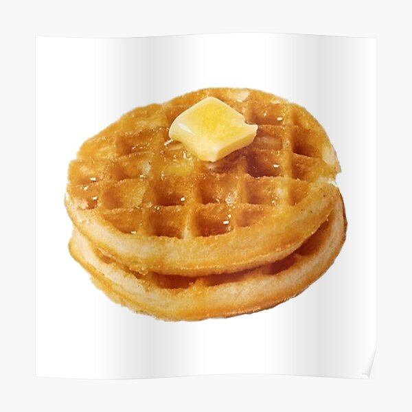 "Waffles" Poster for Sale by eva-aestheticcc | Redbubble