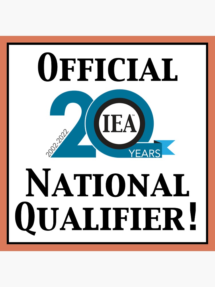 "IEA National Qualifier - Western" Sticker by OfficialRideIEA | Redbubble