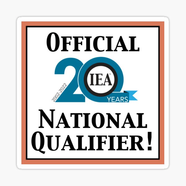 "IEA National Qualifier - Western" Sticker by OfficialRideIEA | Redbubble