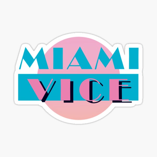 "Miami Vice" Sticker by JordiRolfson | Redbubble