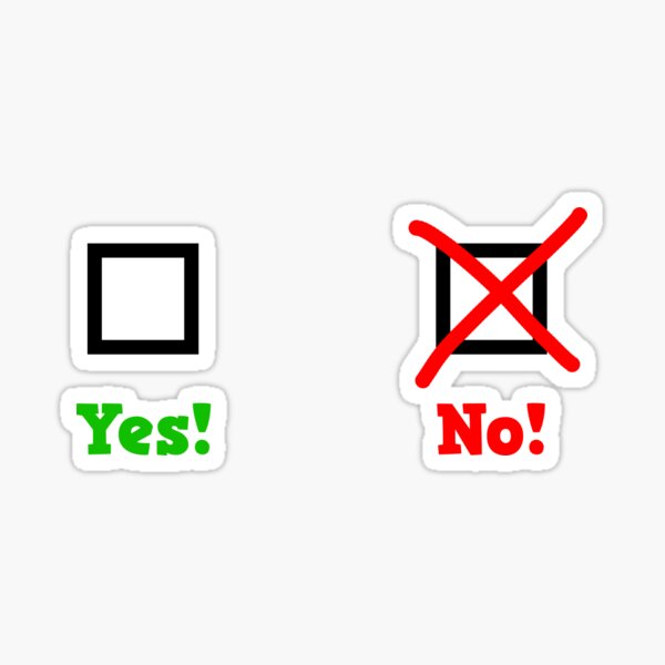 "No!" Sticker by DaganSays | Redbubble