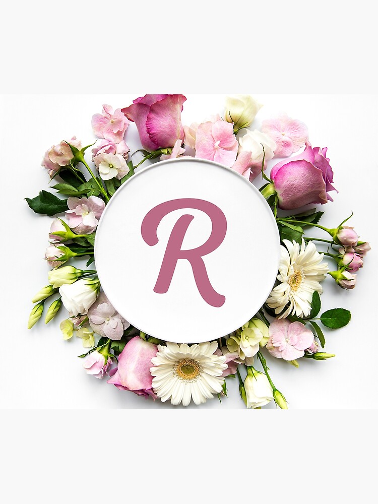 Lámina fotográfica «El monograma del círculo floral de la letra 'R'» de ...
