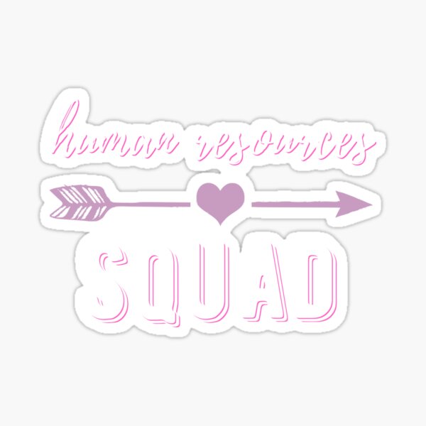 "HR Squad, Cute human resources gifts, hr funny, hr manager" Sticker ...
