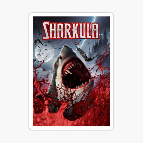 "Sharkula" Sticker by wildeyemovies | Redbubble