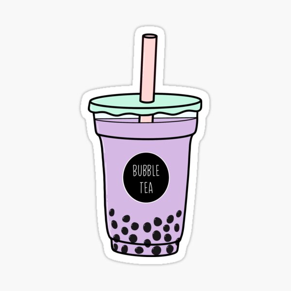"Bubble Tea (taro)" Sticker by Alexisnk | Redbubble