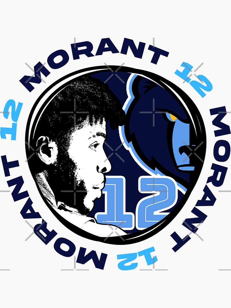 "Ja Morant Logo Design T-Shirt" Sticker for Sale by SaySth | Redbubble