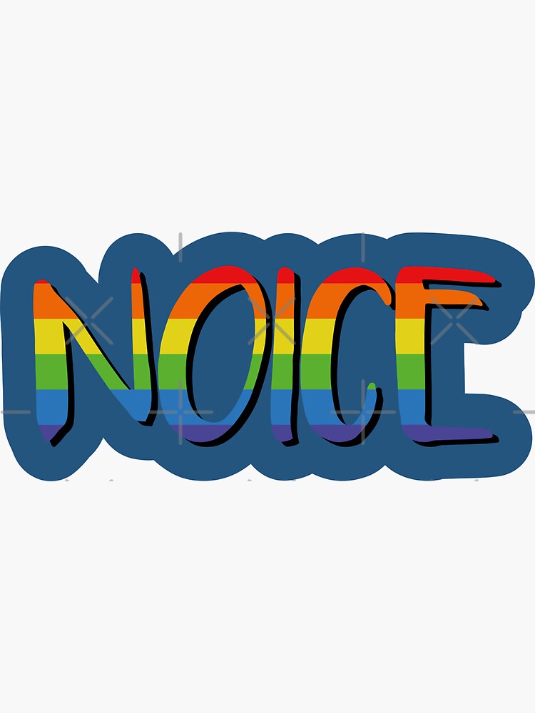 "Brooklyn Nine Nine - Noice LGBTI Flag" Sticker by Necronder | Redbubble