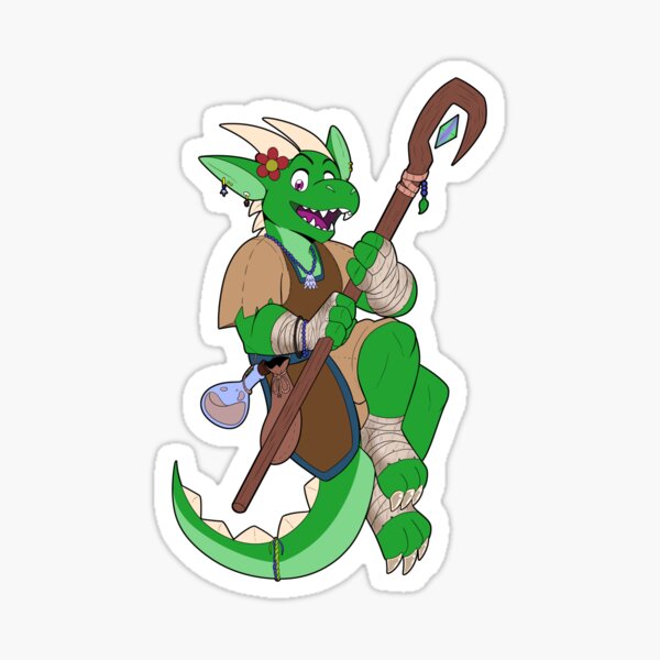 "Kobold Druid" Sticker for Sale by KingDraws | Redbubble