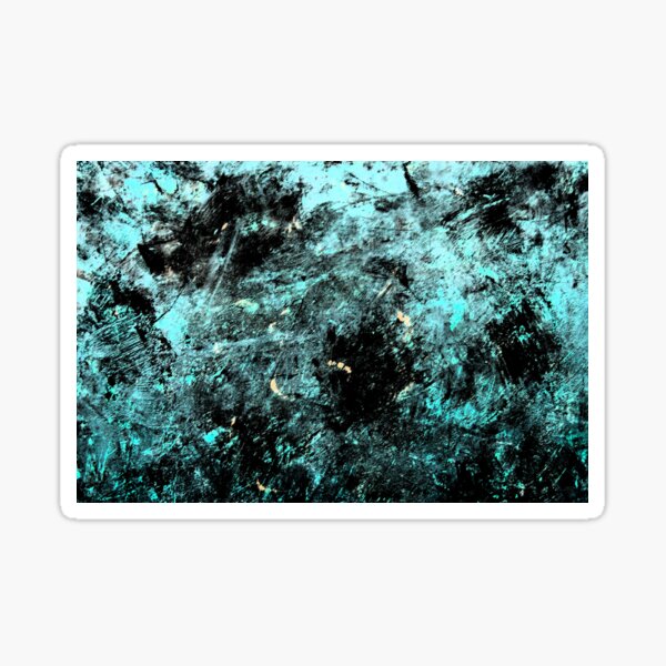 "Abstract Blue and Black" Sticker by Little-bit-more | Redbubble