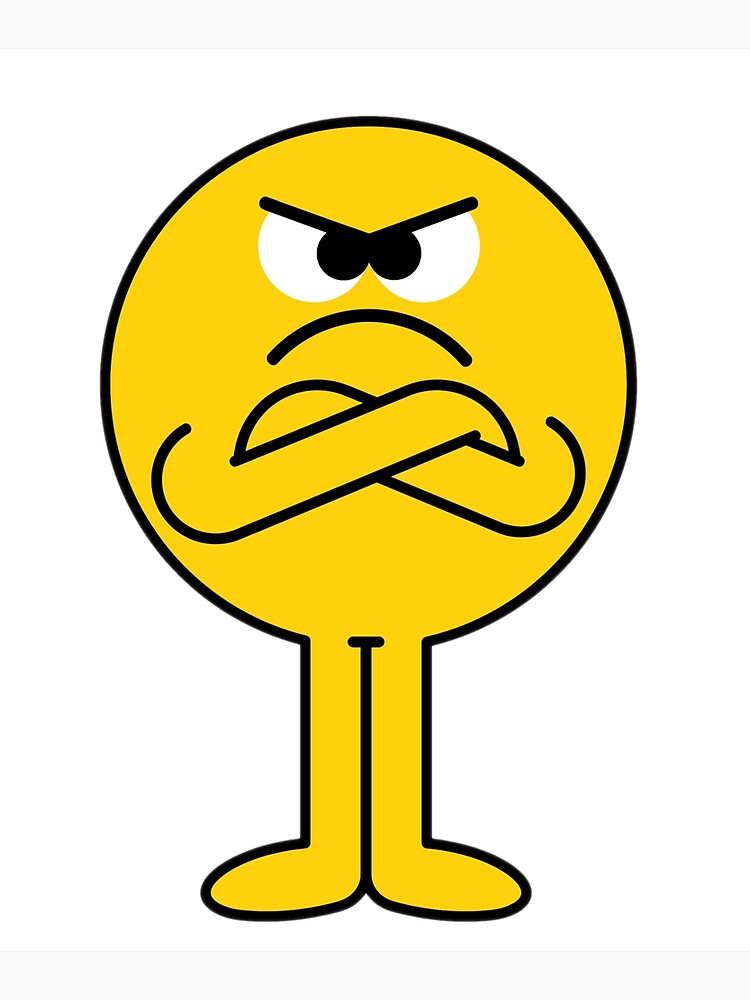 "Mr. Men angry cartoon yellow" Poster for Sale by Dieuwkeg | Redbubble
