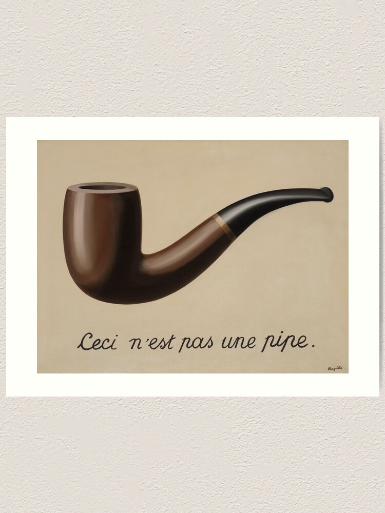 Impression artistique « Rene Magritte The Treachery of Images, 1929 ...