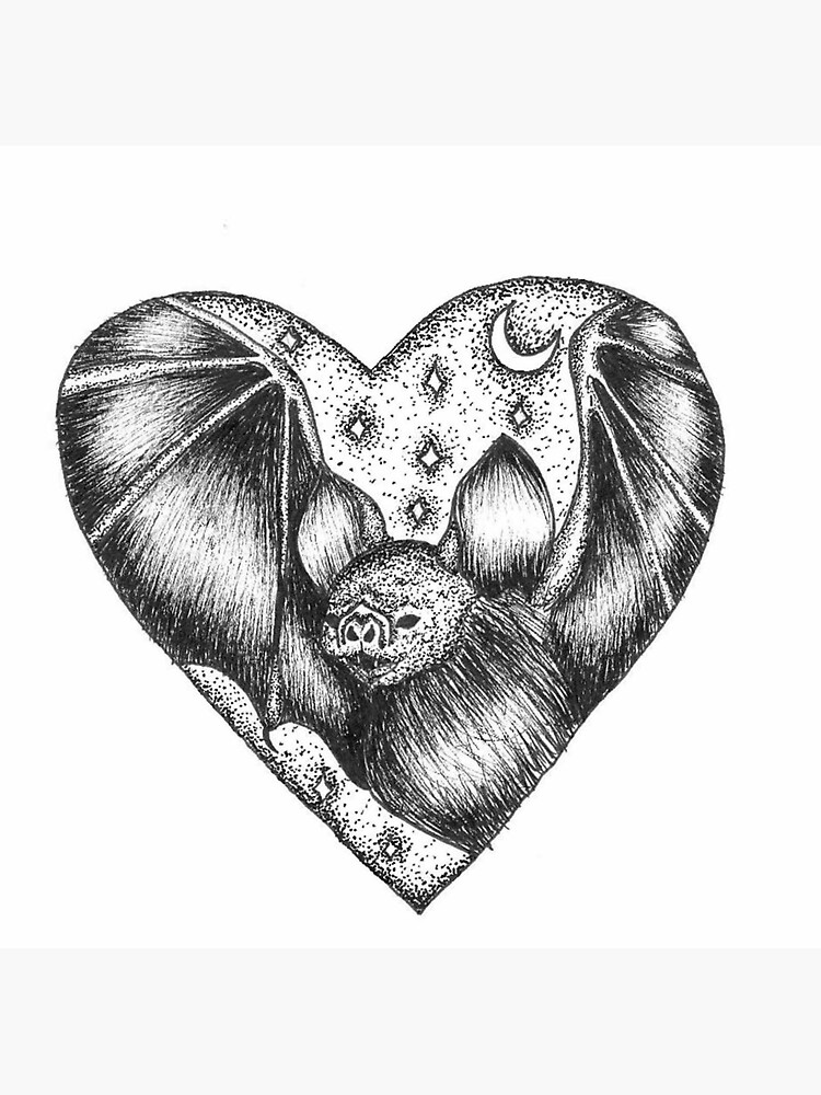 "Bat in Pen" Sticker for Sale by ceciliaashley | Redbubble
